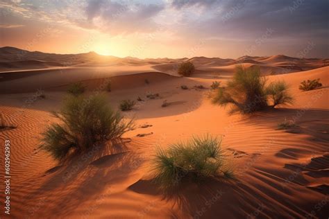 Breathtaking And Sheer Beauty Of The Sahara Desert Landscape Sand