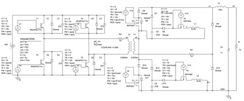 The Simulation Scheme Of The Dc Dc Full Bridge Converter With Download Scientific Diagram