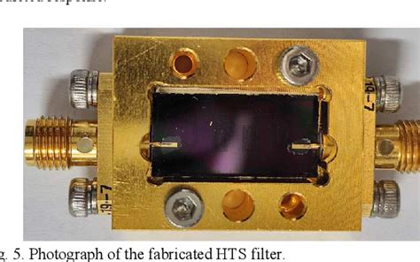 Figure 5 From Design And Fabrication Of Ultra Narrow Band High Temperature Superconducting