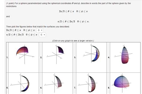 solved for a sphere parameterized using the spherical coo