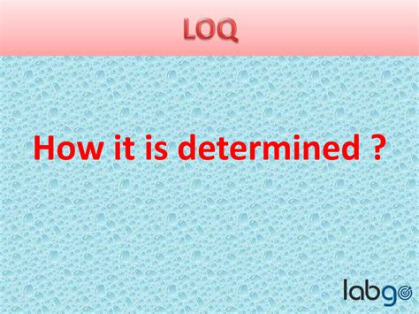 Method Validation Limit Of Detection Quantitation Limits And