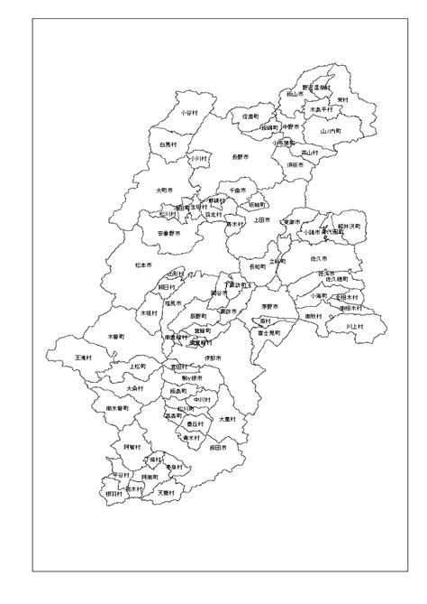 長野県の市町村長野県