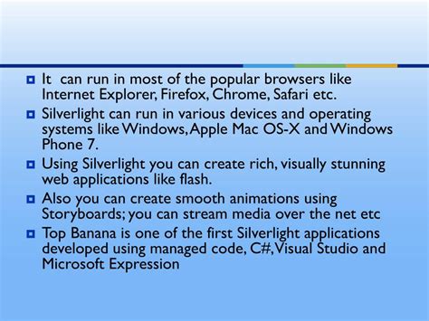 Ppt Introduction To Silverlight Powerpoint Presentation Free