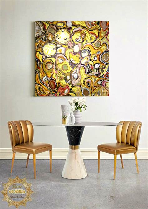 Купить яркая интерьерная картина золотая серебряная абстракция картины в современный интерь
