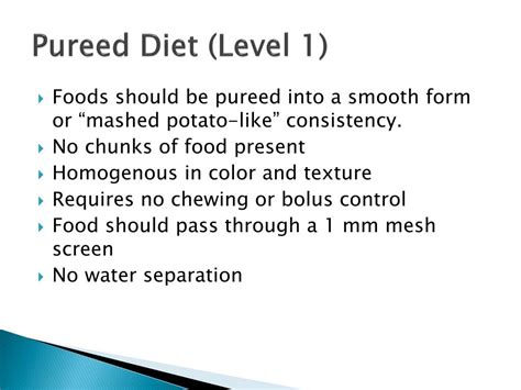 Ppt Consistency Modifications For Special Diets At School Powerpoint