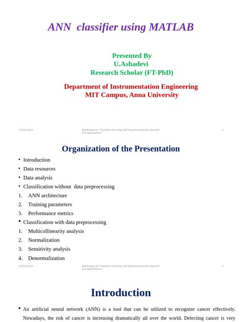 Ann Classifier Using Matlab Pdf Machine Learning Deep Learning