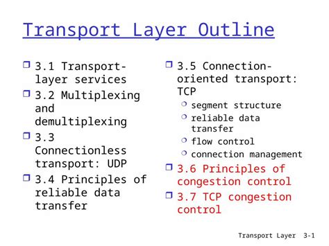Ppt Transport Layer Outline Dokumentips