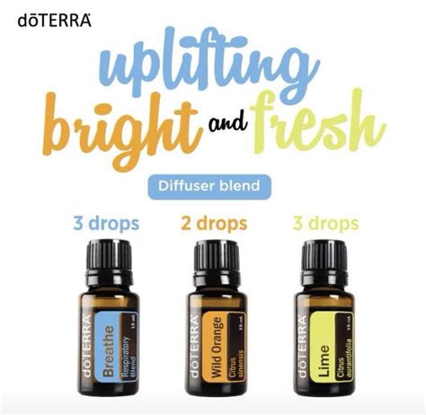 Refresh Doterra Diffuser Blends Essential Oils Aromatherapy Oil
