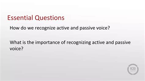 Lesson Slides—active And Passive Voice Pptx