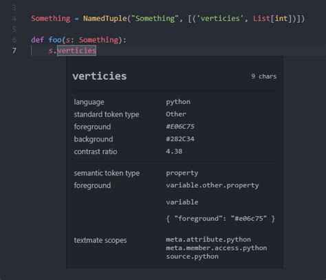 Semantic Map Ignores Memberaccess For Namedtuples · Issue 723 · Microsoftpylance Release · Github