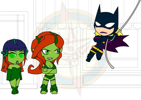 Chibi Chain Ivy Time Batgirl Arrives By Dragon Fangx On Deviantart