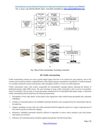 Performance Analysis Of Digital Watermarking Of Video In The Spatial Domain PDF