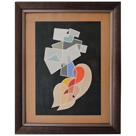 Henri Nouveau N°2 Oil On Paper 1956 For Sale At 1stdibs