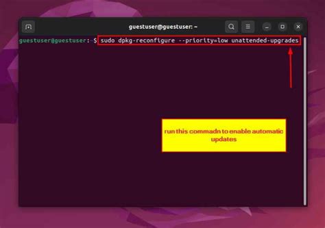 the easiest way to enable automatic updates on ubuntu