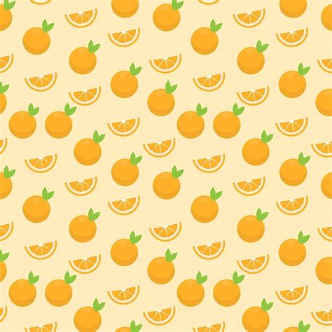 Premium Vector Beautiful Seamless Orange Pattern Design