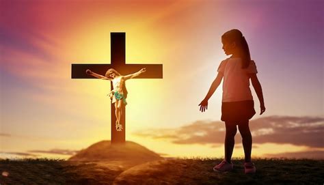 Premium Ai Image Crucifixion Of Jesus Christ Cross At Sunset The Concept Of The Resurrection