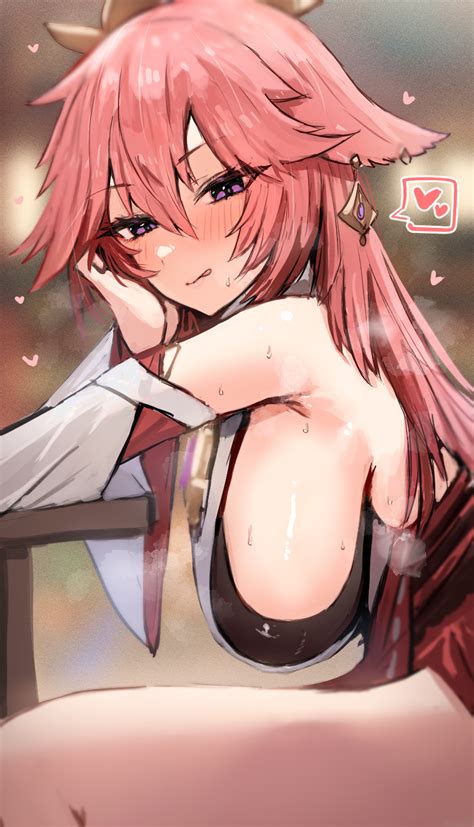 Rule 34 1girls 2023 Blush Breasts Drunk Fox Ears Fox Girl Genshin