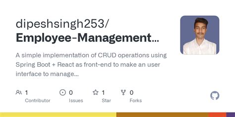 Github Dipeshsingh253employee Management System