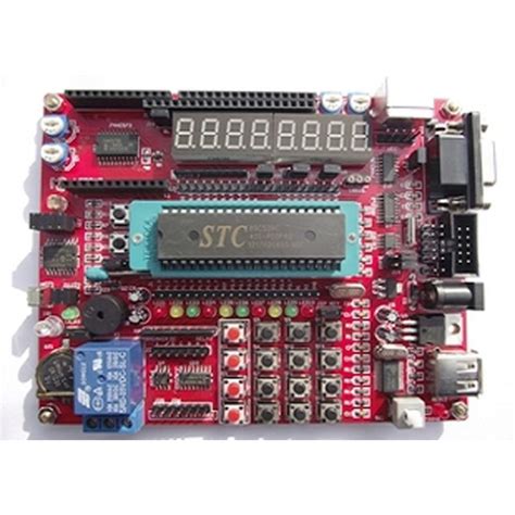 51avr Stc89c52 51 Single Chip Development Board Kit Free Shipping