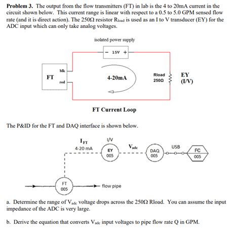 Solved Problem 3 The Output From The Flow Transmitters FT Chegg Com