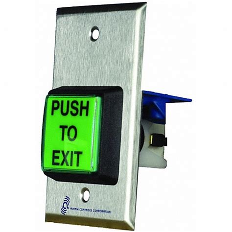 alarm controls 5 in ht 2 1 4 in dp exit push button 48zw54 ts 2t
