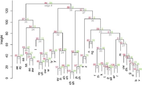Dendrogram Of Phone Clustering Using Widrow Hoff Weights From Training