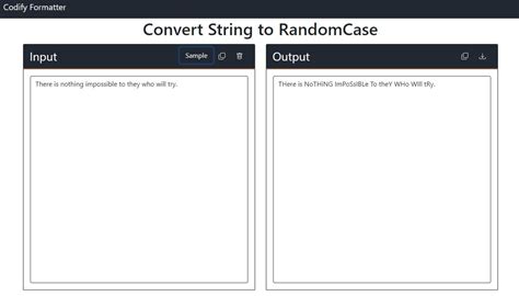 String Randomcase Codifyformatter