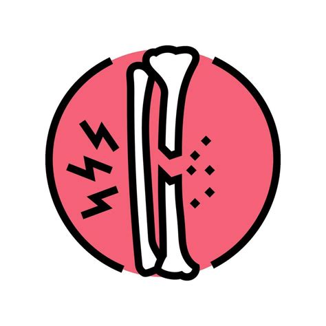 Tibia Fracture Osteoporosis Bone Color Icon Vector Illustration 36278955 Vector Art At Vecteezy