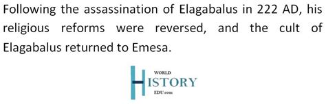 Who Was The Arab Roman Deity Elagabalus World History Edu