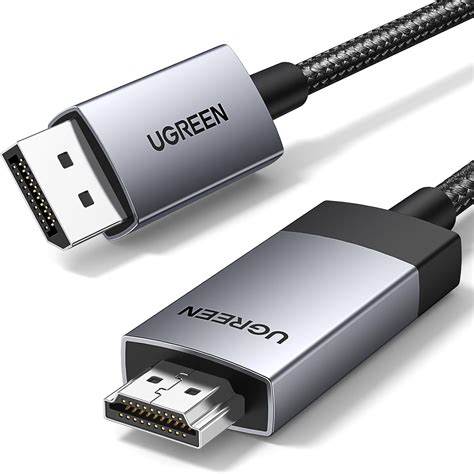 Ugreen 4k 60hz Displayport To Hdmi Cable 1 M 3 3ft Unidirectional Dp Computer To Hdmi Monitor