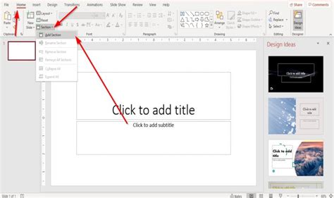 How To Create Sections In Powerpoint
