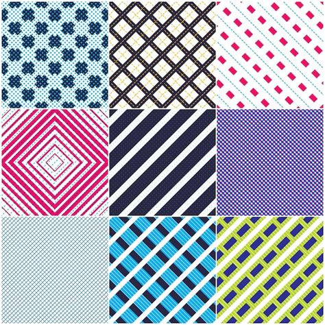Premium Vector Minimal Lines Vector Seamless Patterns Set Abstract Backgrounds Collection