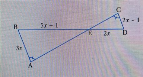 Solved A Write Similarity Statement B Write The Proportion