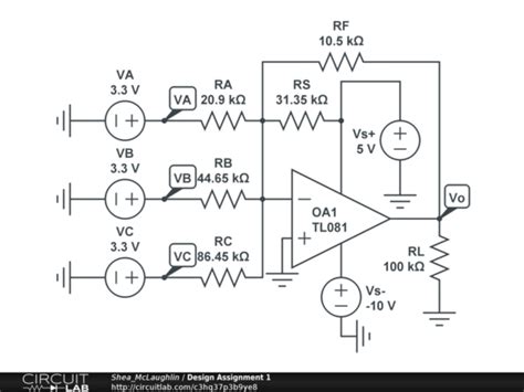 Design Assignment 1 Circuitlab