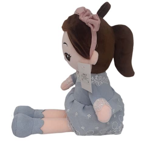 قیمت و خرید عروسک پاپو مدل دختر مو دم اسبی ارتفاع 35 سانتی متر