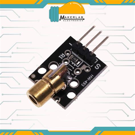 Ky 008 650nm Laser Sensor Module 6mm 5v Makerlab Electronics