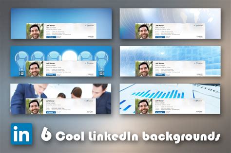 6 Cool Business Linkedin Backgrounds Social Media Templates