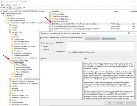Microsoft Edge über Wsus Installieren Und Mit Gpos Verwalten Windowspro
