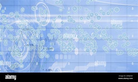 Image Of Scopes Scanning With Digital Icons And Data Processing Stock