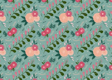 핑크 가든 파티 패턴 플라워 패턴 꽃무늬 꽃무늬 벽지 배경 일러스트 및 사진 무료 다운로드 Pngtree