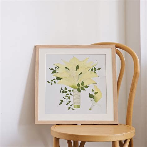 제이블리플라워 제이블리플라워스튜디오 🌿부케압화액자카라부케와 부토니아 압화작업 후 압화전용 특수진공마감 처리한 부케압화액자 입니다 스마일락스로 아래로 흐르는