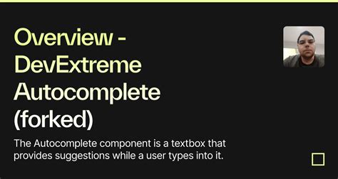 Overview Devextreme Autocomplete Forked Codesandbox