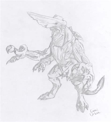 Pacific Rim Kaiju Knifehead Sketch By Camiurban On Deviantart