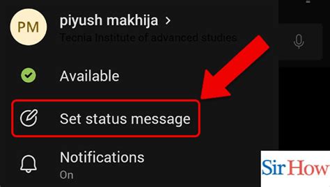 How To Set Status Message In Microsoft Teams 5 Steps With Pictures