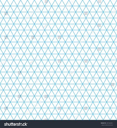 Isometric Grid Paper Seamless Pattern Square Grid Background Vector Illustration