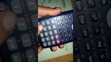 Permutation And Combination Calculation By Scientific Calculator Youtube