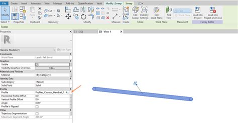 无法在 Revit 族编辑器中为扫掠使用的轮廓族指定参数 无法在 Revit 族编辑器中为扫掠使用的轮廓族指定参数