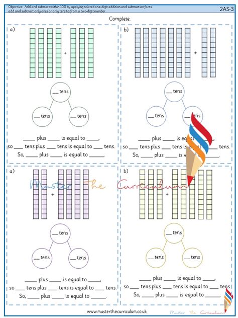 Add And Subtract Within 100 By Applying Related One Digit Addition And