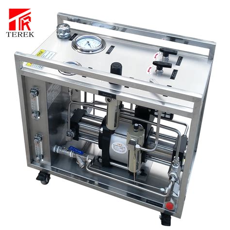 Air Driven Hydrostatic Test Pump Hydraulic Cylinder Test Bench