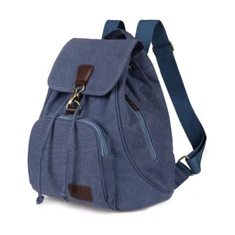 Mochila Escolar Antirrobo Para Mujer Azul